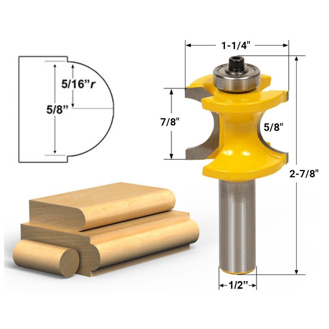 Bullnose Router Bits - 1/2" Shank – WoodyLock